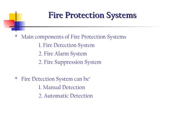fire alarm system | PPTX