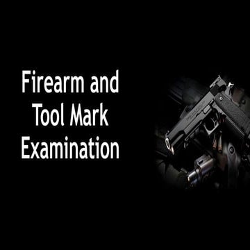 Firearm and its classification. | PPTX