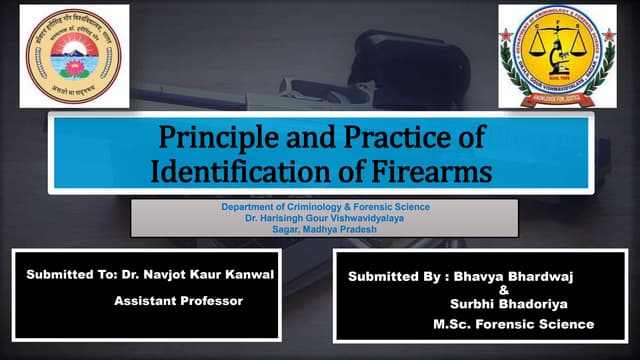 Classification of firearms | PPTX
