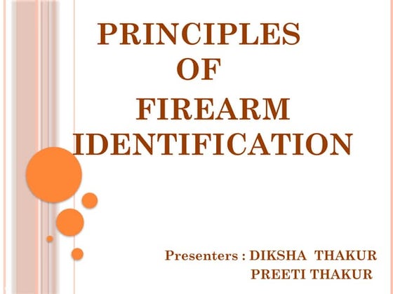 Different types of marks produce during firing process | PPTX | Arms ...