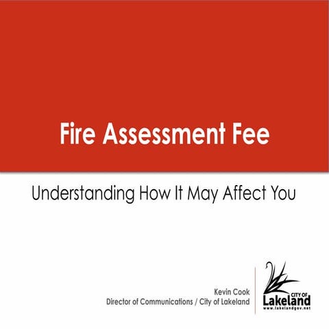 City of Lakeland - Fire Assessment Fee | PDF