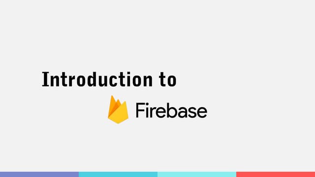 Firebase Ppt