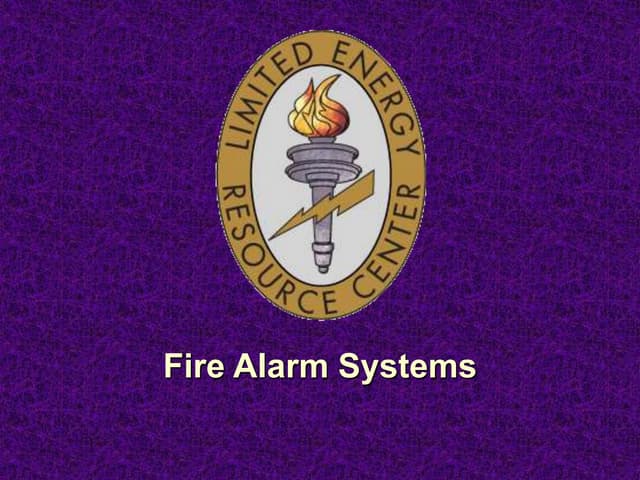 Fundamentals of Fire Alarm System | PPTX