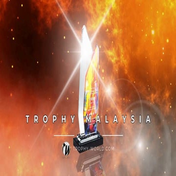 Fire Crystal Trophies at Trophy-World Malaysia | Custom Trophies ...