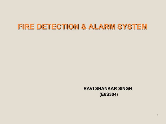 fire alarm system | PPTX
