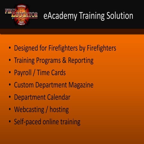 Fire educator screens test | PPTX