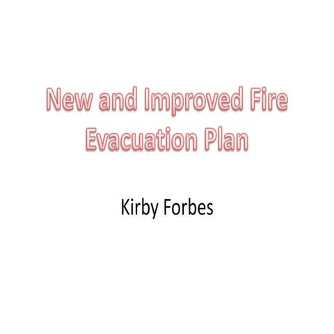 Fire evacuation powerpoint | PPTX