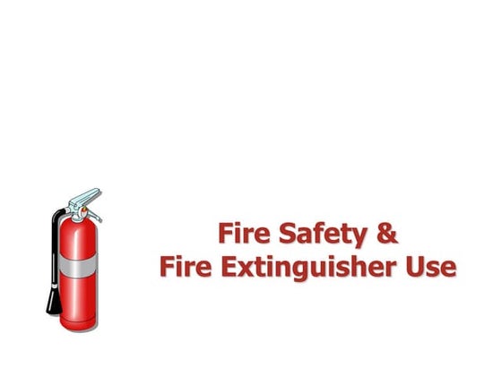 Powerpoint presentation on fire extinguisher | PPT