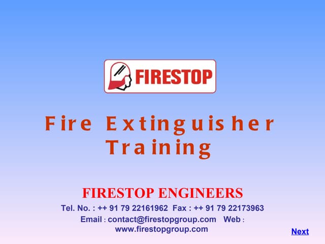 Classes of fire and how to extinguish them | PPTX