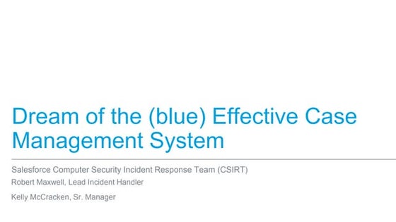 Managing Computer Security Incident Response Teams - Introduction | PDF