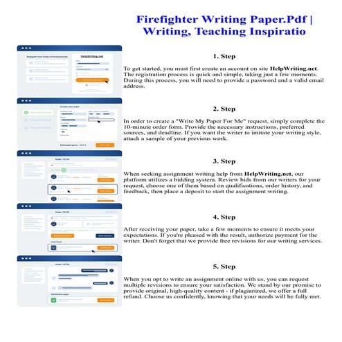 Firefighter Writing Paper.Pdf Writing, Teaching Inspiratio | PDF