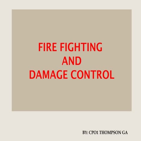 1.2 principle of fire fighting | PPTX