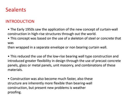 BUILDING TECHNOLOGY - Wall Panel Systems | PPTX