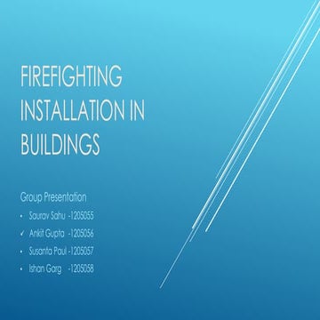 Firefighting installation in buildings | PPTX | Home Security | Home ...