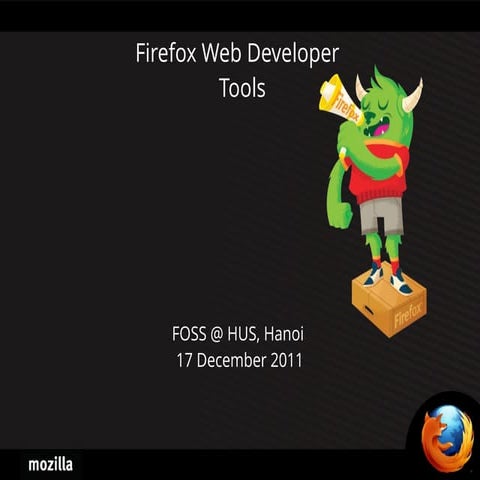 Firefox Web developer tools | PPT