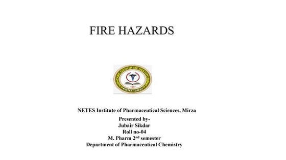Fire hazard | PPT