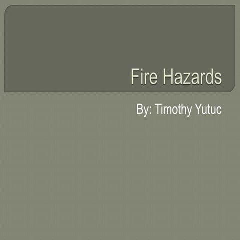 Fire safety basics | PPT