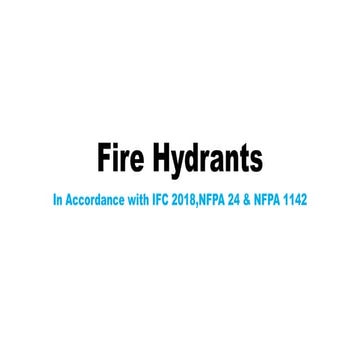 Fire Hydrants.pdf. it is very useful for determining the hydrant system | PDF