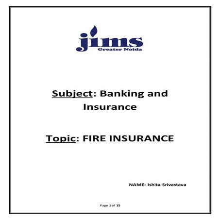 Fire insurance | DOCX