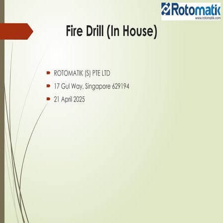 Fire Drill Response and Safety Procedures | PPTX