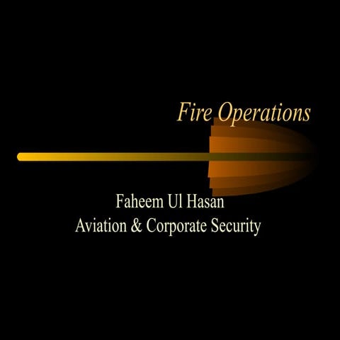 Fire Operations | PPT