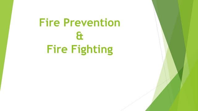 Fire watch man training | PDF