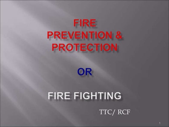 Fire Fighting PPT | PPTX | Home Security | Home & Garden