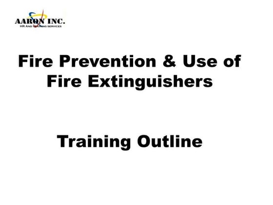 Fire Safety Training OHS for domestic helpers | PPTX