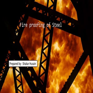 Fire proofing of steel | PPTX