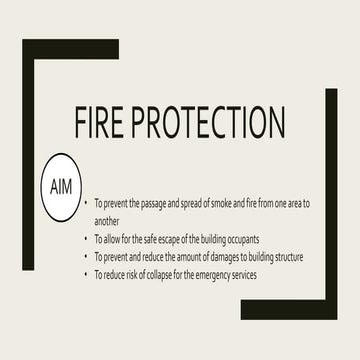 Fire protection | PPTX