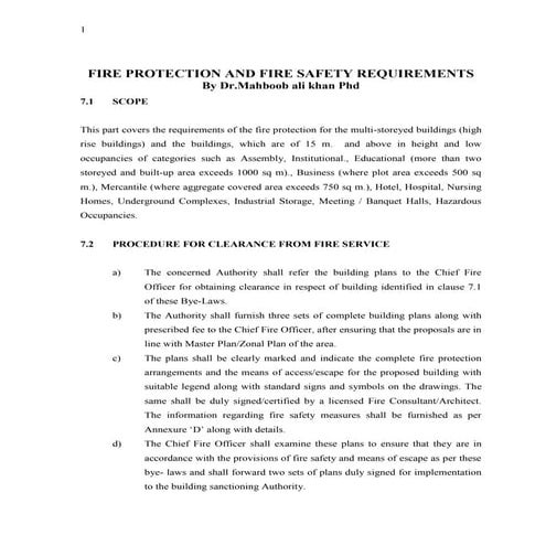 NBC NORMS FOR FIRE AND SAFETY IN ALL TYPE OF BUILDING | PPTX