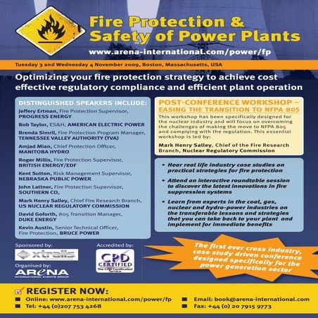 Fire Protection And Safety Of Power Plants | PDF
