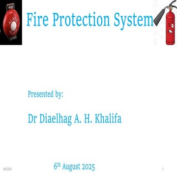 Fire protection system... | PPTX