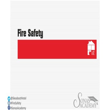 Fire safety staff training | PPTX