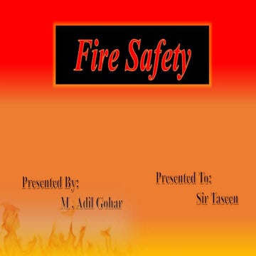 Fire safety presentation | PPT