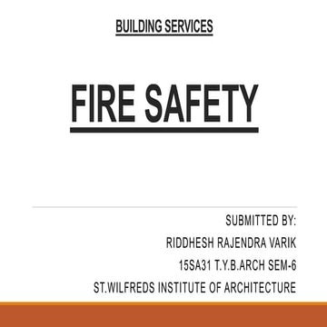 FIRE SAFETY | PPTX