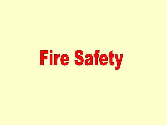 Fire safety for kids | PPT
