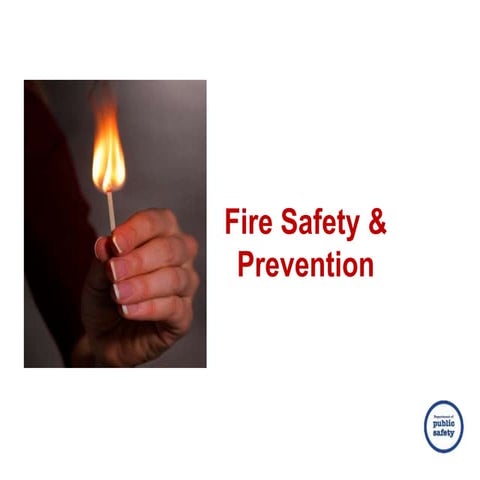 Fire safety and prevention presentation | PPT