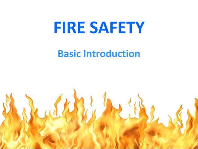 Fire Fighting PPT | PPTX