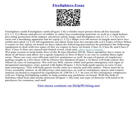 Fire Safety Essay | PDF | Home Security | Home & Garden