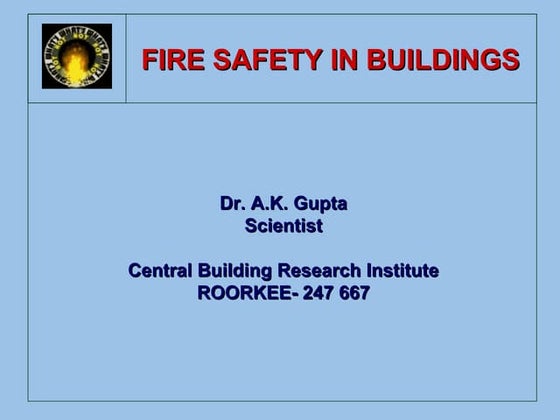 Fire Safety on High Raise Buildings | PPT