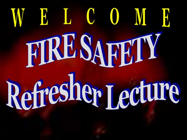 Fire safety first aid | PPTX