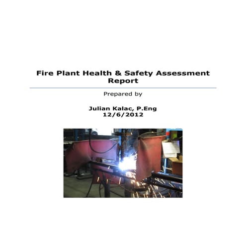 Fire Safety Report Nov 2 2012 | PDF
