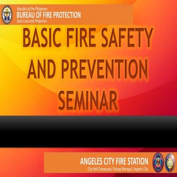 seminar on fire-safety powerpoint presentation | PPTX