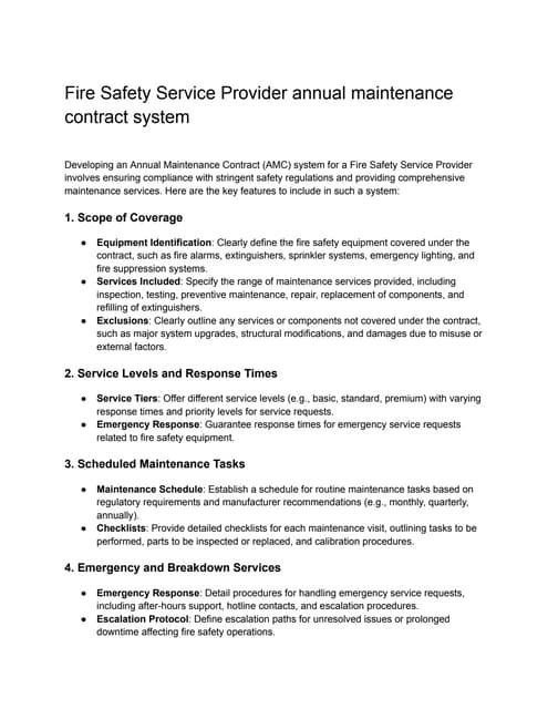 CCTV & Security Systems annual maintenance contract.pdf | IT and ...