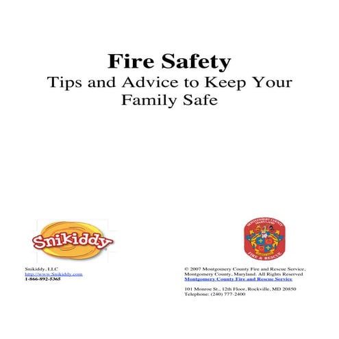 Sparky Fire Safety Escape Grid | PDF