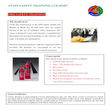 Fire Safety Training | PDF