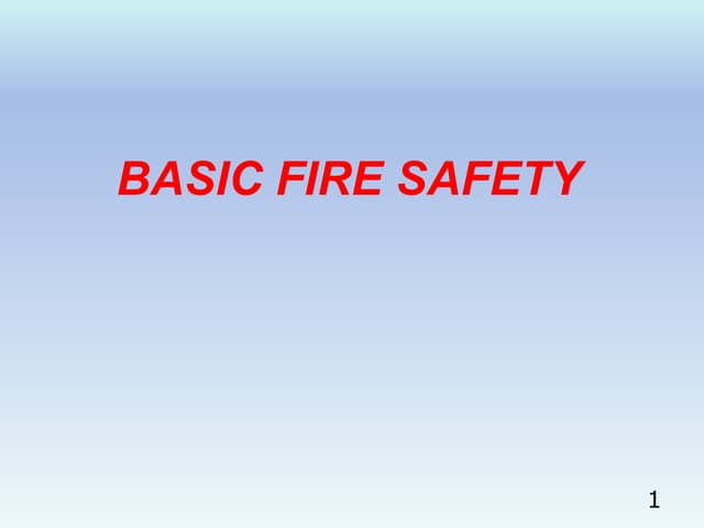 Fire Fighting PPT | PPTX