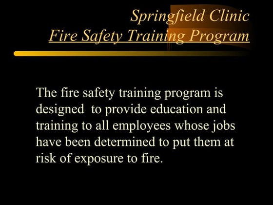 Fire safety Training / Guidelines presentation | PPTX | First Aid ...