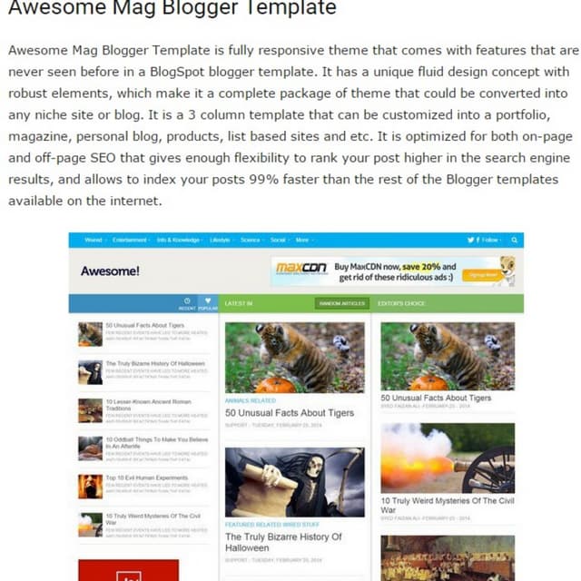 RESPONSIVE BLOGGER TEMPLATES | PDF